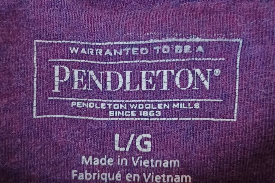 2 Pendleton Pocket T Shirts Blue Red Short Sleeve Crew Neck Mens Size ...