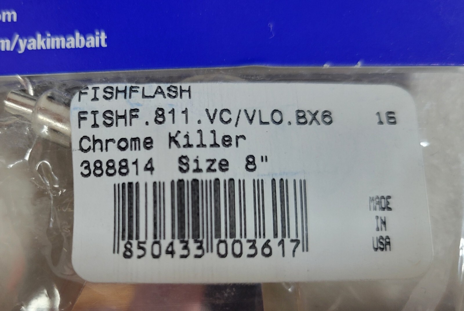 3 - Pack Big Al's 8" Medium Fish Flash Inline Flasher, Chrome Killer ...