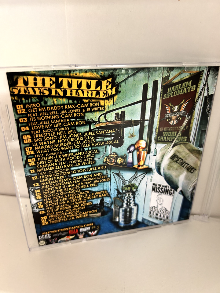 THE DIPLOMATS DIPSET THE TITLE STAYS IN HARLEM NYC PROMO MIXTAPE MIX CD ...