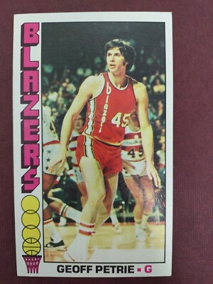1976-77 Topps Basketball - Geoff Petrie #78 - Portland Trailblazers 🏀🏀 ...