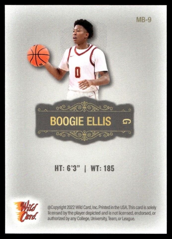 2022-23 Wild Card Matte Boogie Ellis Rookie G56 #9 | eBay