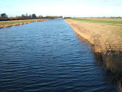 Photo 12x8 The Middle Level Main Drain - A view from Peter's Drove ...