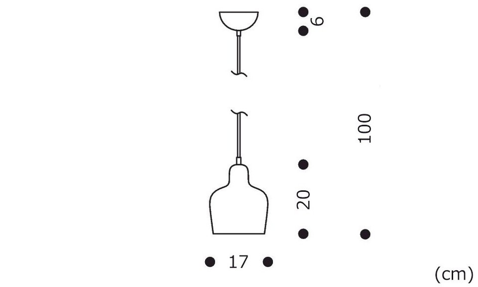 Pendant Lamp Light Artek A330S Goldenbell Savoy LED 40W Alvar Aalto ...