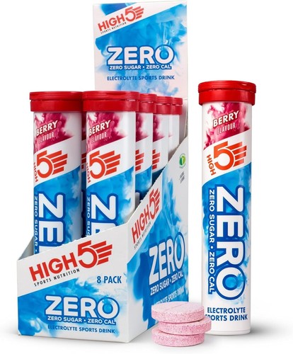 High 5 Zero Electrolyte Hydration Tabs x 8 Tubes 160 Tabs High5 Energy ...