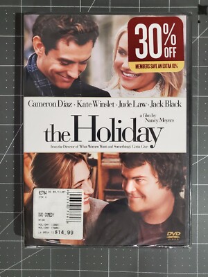 NEW SEALED The Holiday DVD 2007 Cameron Diaz Kate Winslet Jude Law Jack ...