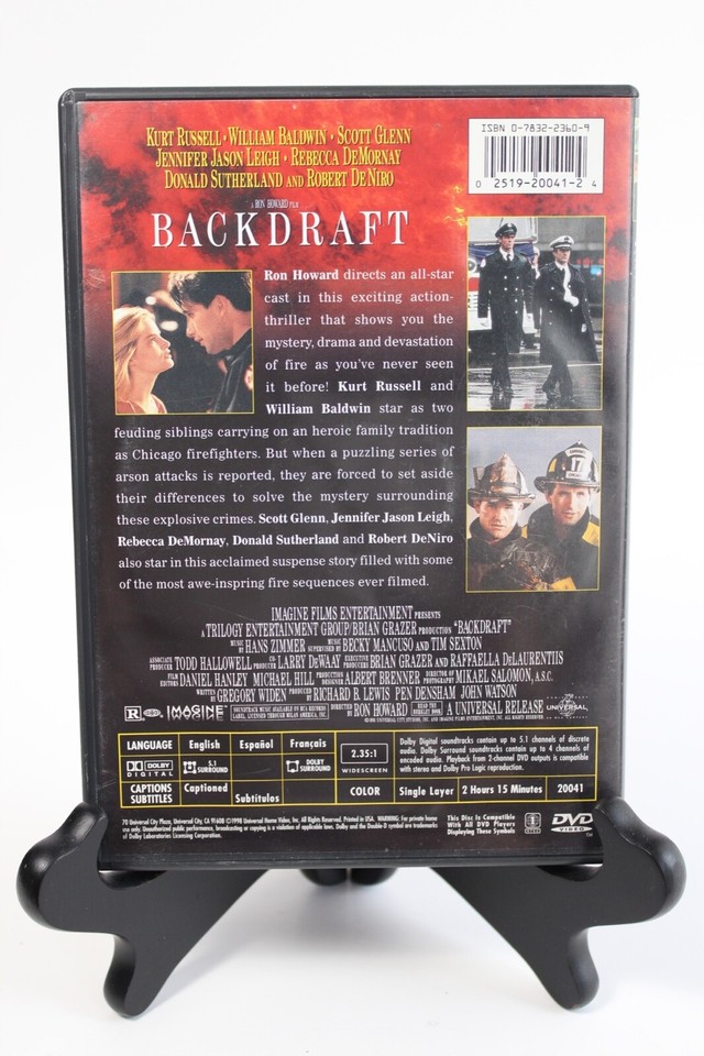Backdraft (DVD, 1997, Widescreen) | eBay