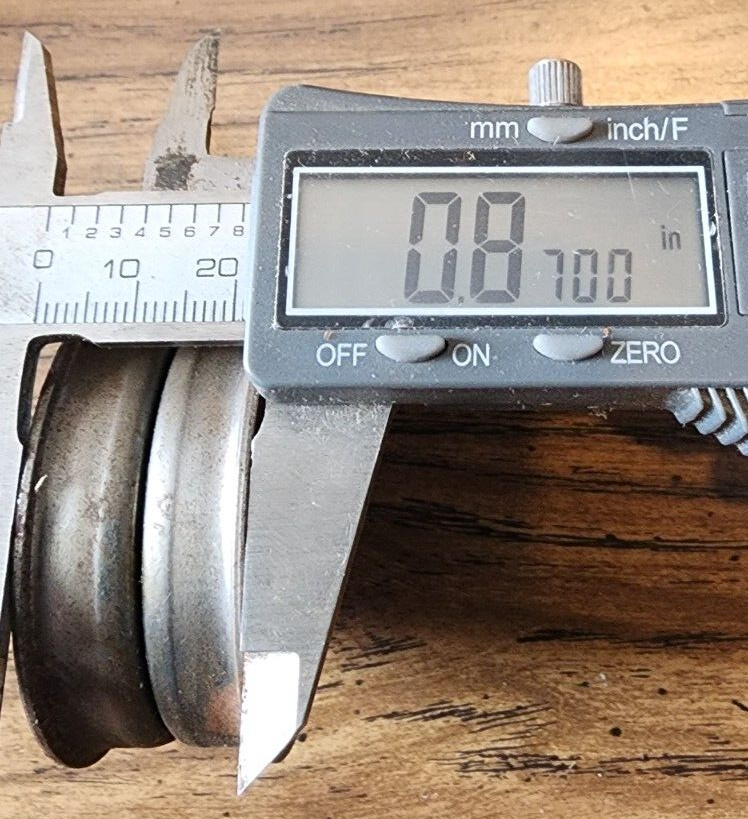 Flat Idler IF3010 2"OD 5/16" ID .87 Wide IF-3010 Huffy Mower 13078 ...