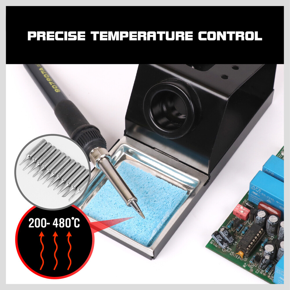 Soldering Station Solder Iron Heat Gun 2in1 Hot Air Desoldering Digital ...