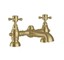 Traditional Brushed Brass Victorian Bathroom Taps Shower Mono Basin ...