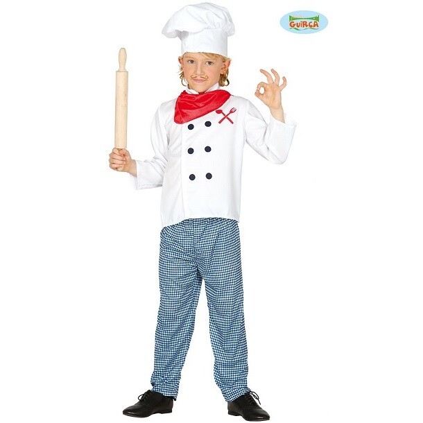 Childs Chef Fancy Dress Costume Childrens Kids Chef Cook Outfit New fg ...