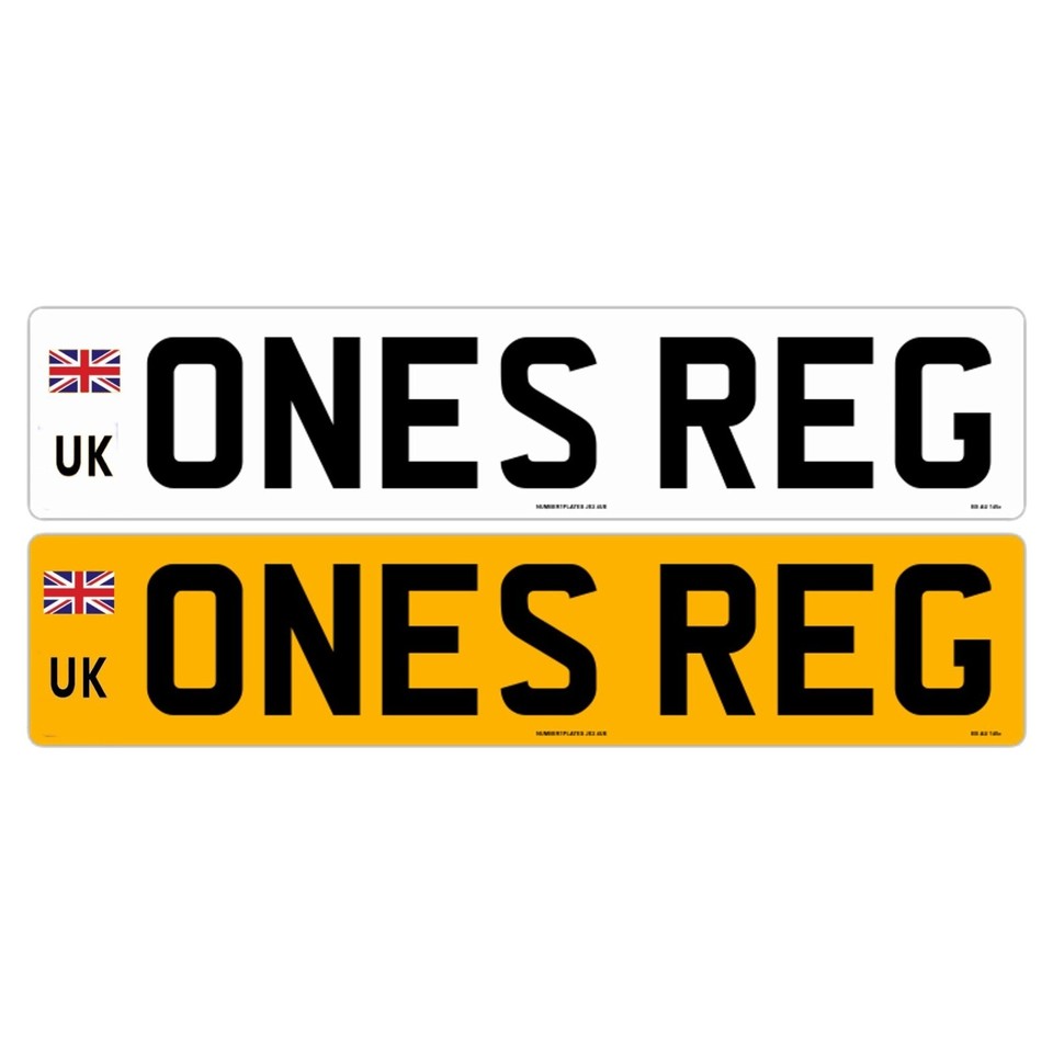 Car Number Plates - Premium Car Reg Plates - EV/UK/GB Legal - Front ...
