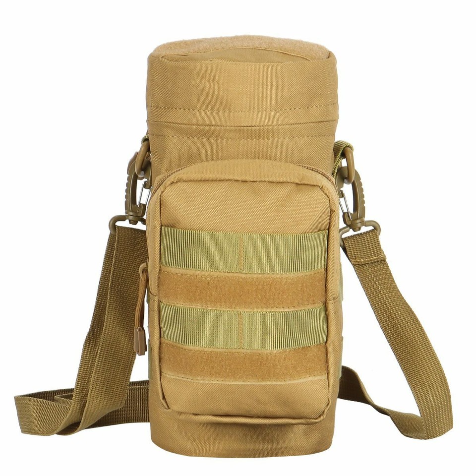 Tactical Molle Kettle Bag Water Bottle Carrier Holder Pouch Outdoor ...