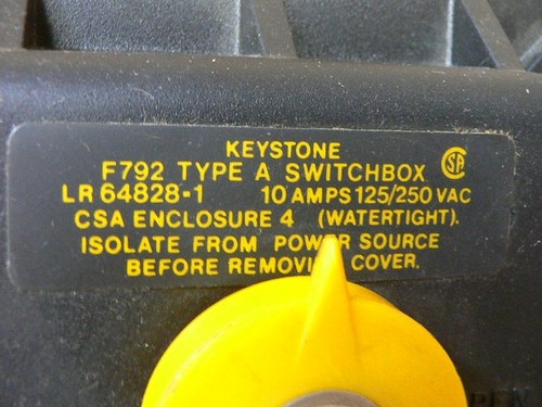 Keystone Valve F792 - Low Profile Switch Box for sale online | eBay