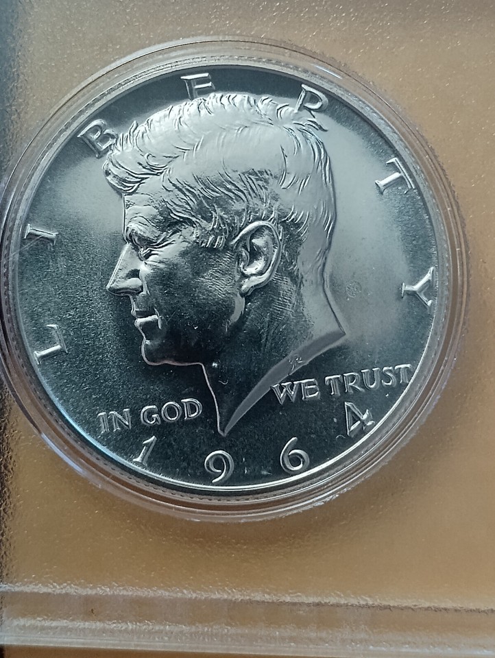 1964 US MINT PROOF SET 90% SILVER SET IN CAPITAL HOLDER ORIGINAL WITH ...