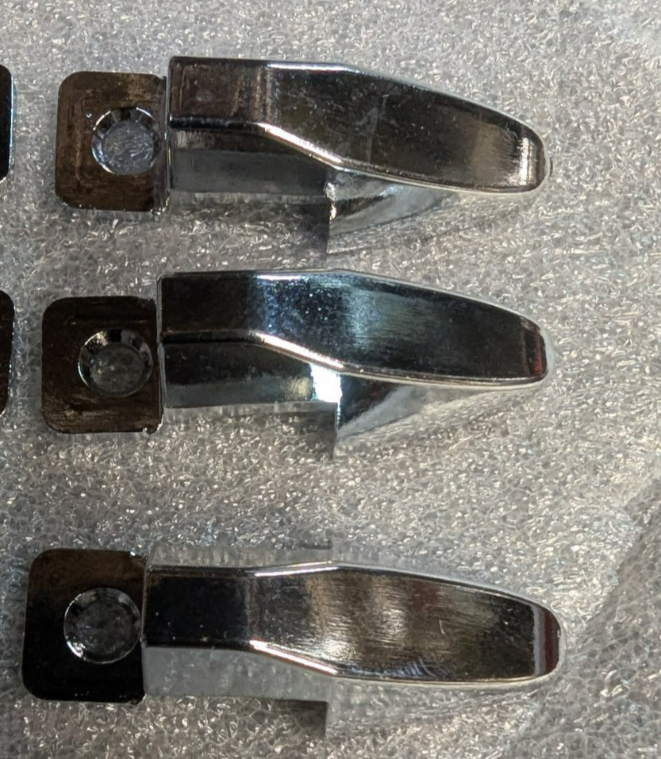 5 NEW Chrome ARROWHEAD TIP END CAP for 1/2" Beltline Moldings 5 Pieces ...