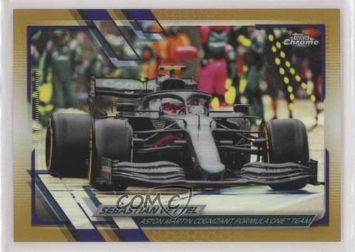 2021 Topps Chrome Formula 1 F1 Cars Gold & Purple Refractor Sebastian ...