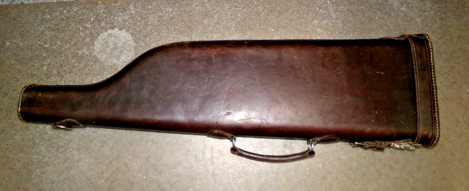 Antique Gun Rifle Leather Breakdown Shotgun Case Takedown Vintage | eBay