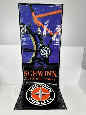 Vintage 1996 Schwinn The Second Century Shop Banner 59x21 USA HTF | eBay