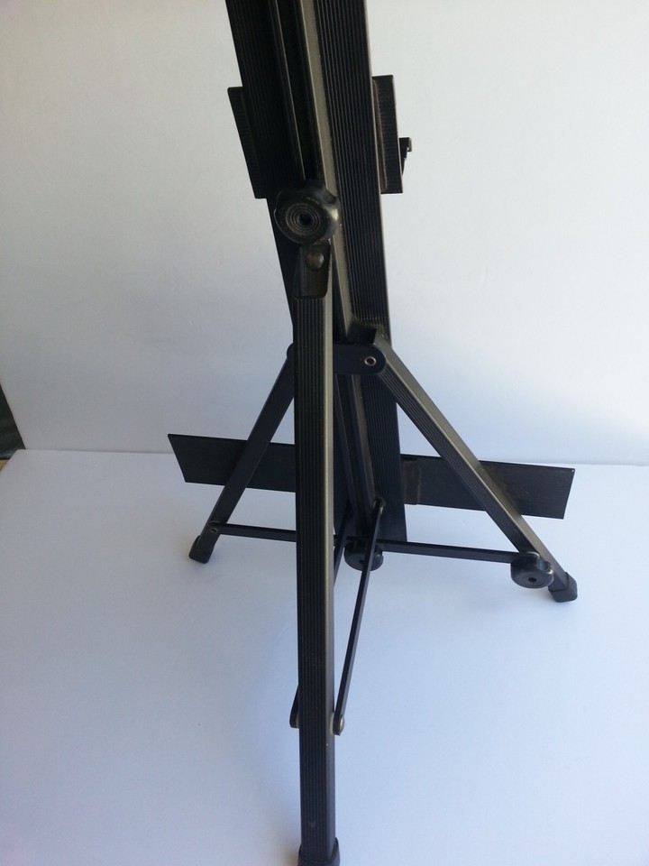 PORTABLE ARTIST TABLE TOP BLACK METAL EASEL TRIPOD STAND | eBay UK