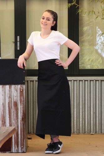 100% Cotton Drill Lap Apron for Waiter Waitress Chef Food Service ...