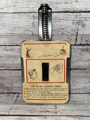 VINTAGE Metal Distance Finder - Spring Action, Hand Held, Handheld ...