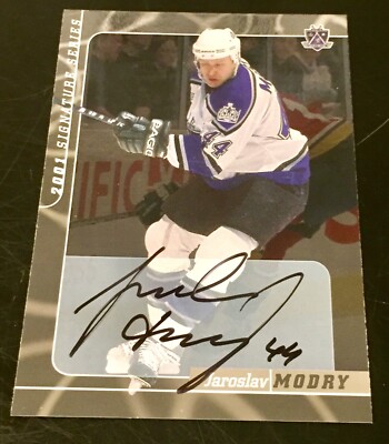 2001 Signature Series #191 Jaroslav Modry Autograph Kings Czech ...