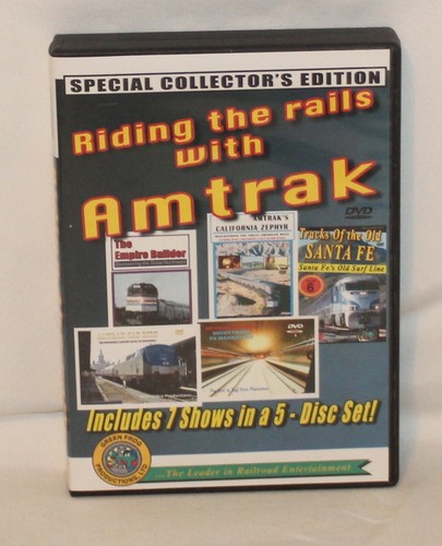 Riding the Rails with Amtrak 5 DVD Set Railroad Special Collector's Ed ...