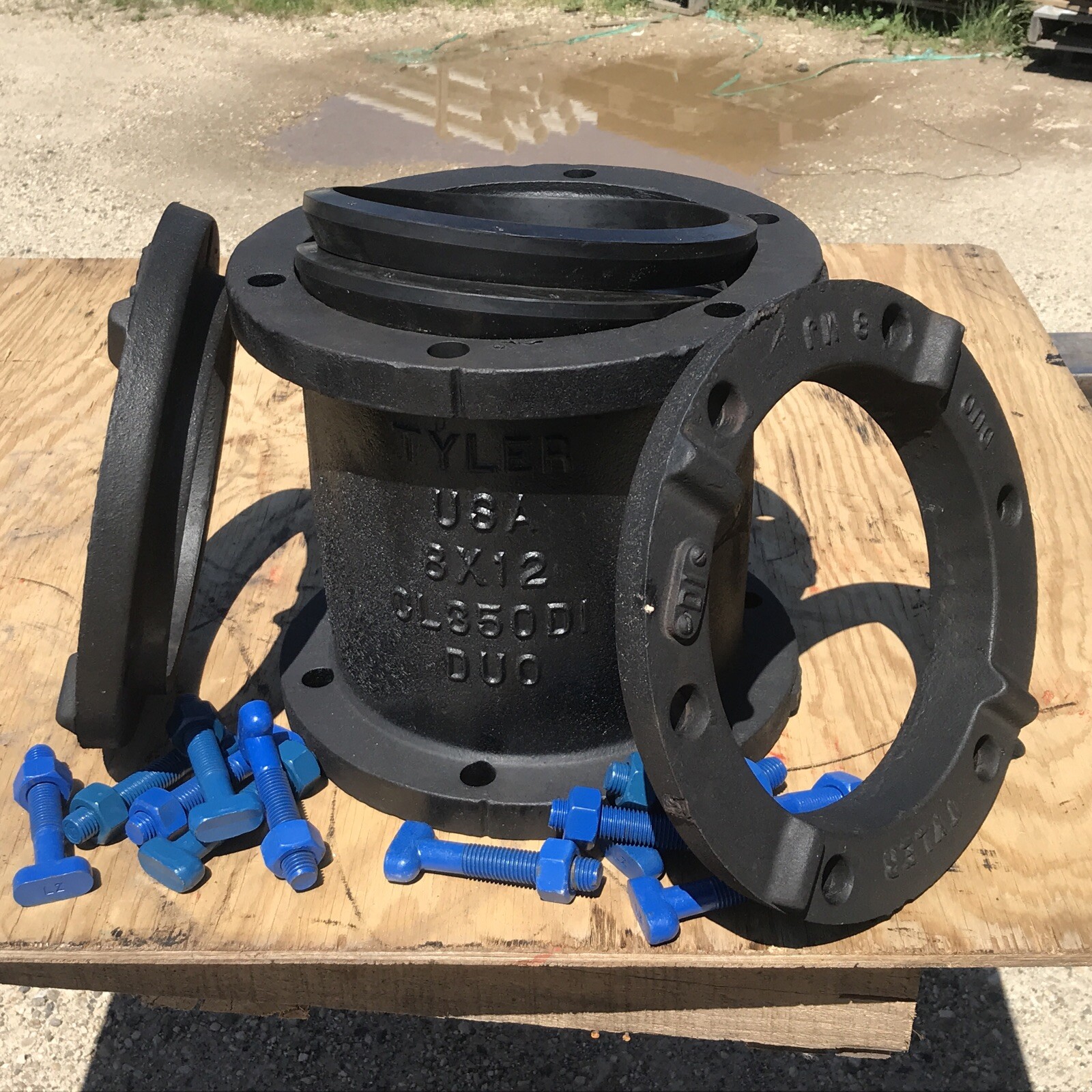 8” TYLER DUAL PURPOSE DUO SLEEVE MECHANICAL JOINT DUCTILE IRON 350 ...