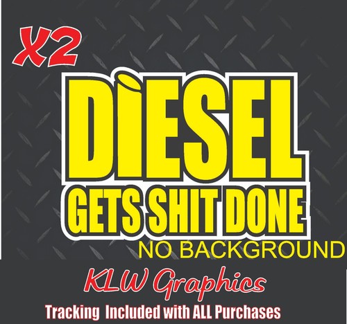 Diesel Gets Decal Sticker Stacks Turbo Truck 7.3 6.7 6.6 6.0 Crew Cab ...