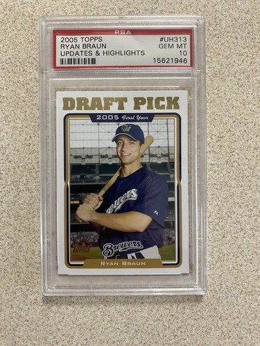 Ryan Braun Rookie 2005 Topps Update Draft Pick #313 RC Baseball Card ...