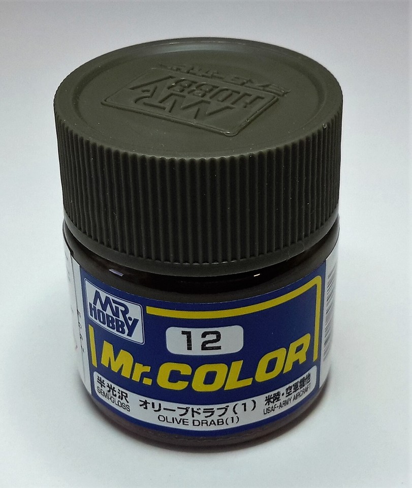 Mr. Hobby Mr. COLOR ENAMEL Paint 10ml Bottles C1-C609 COMPLETE RANGE ...