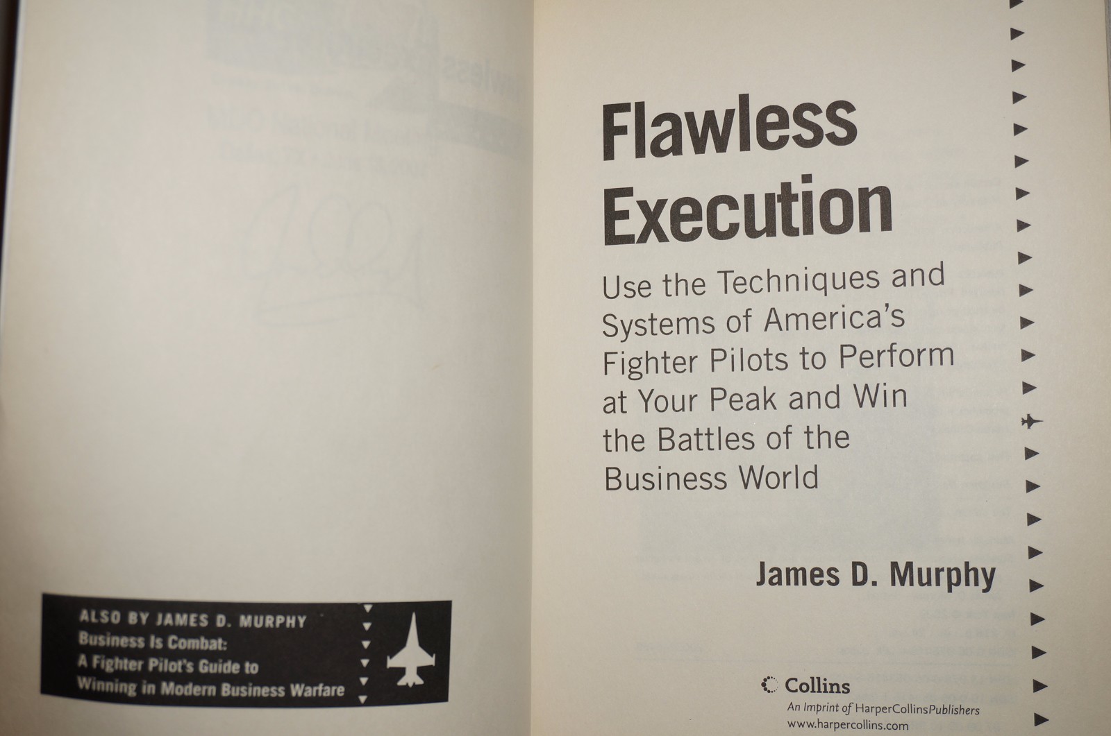 Flawless Execution - James D Murphy - Paperback signed 1st edition ...