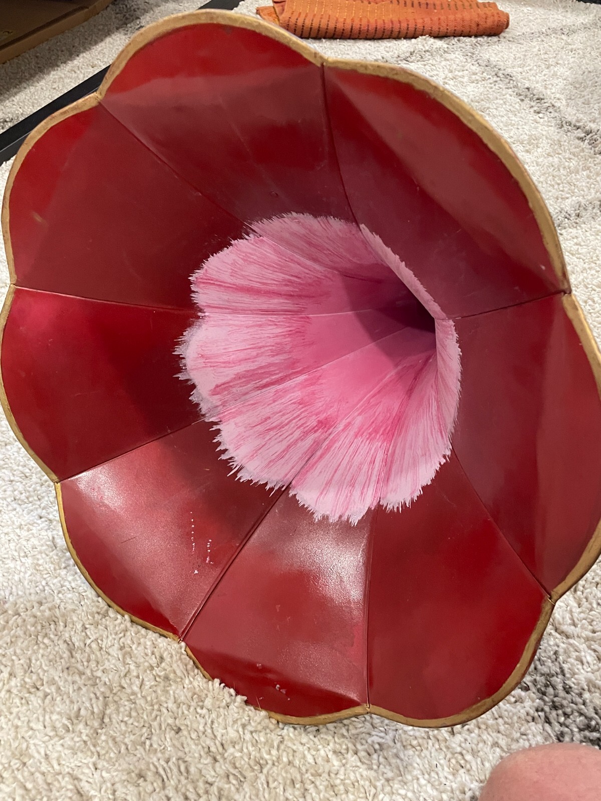 Antique Hawthorne & Sheble Manufacturing No 70 Phonograph Red Morning Glory Horn | eBay