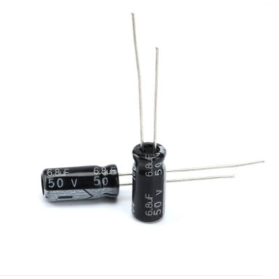 10pcs 6.8uF 50V 6.8MFD 50WV 5*11mm Aluminum Electrolytic Capacitor ...