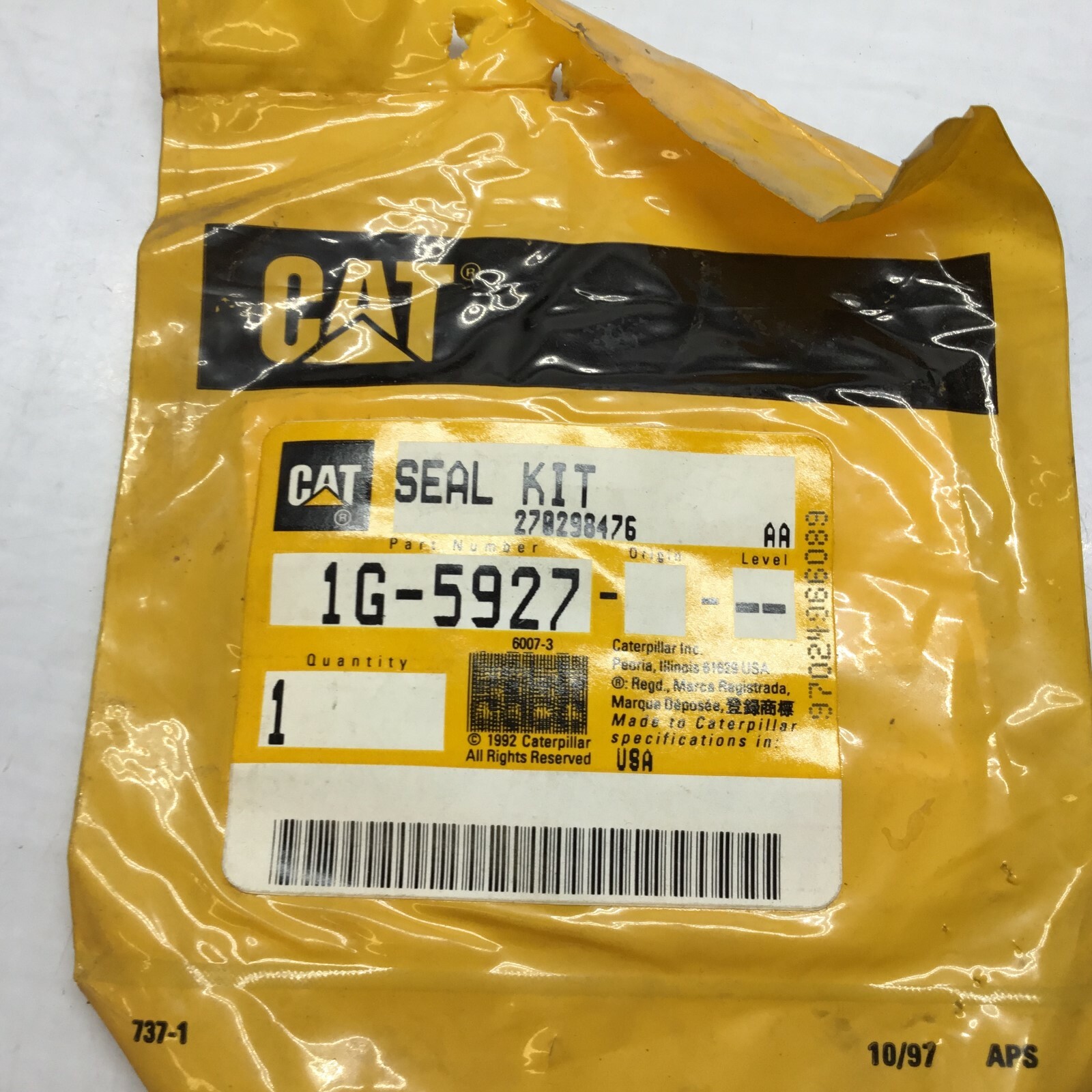 Caterpillar Seal Kit 1G-5927 CAT 1G5927 | eBay