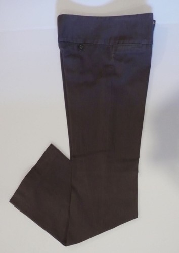 ALVIN VALLEY Women's Brown Cotton Flare Leg Dress Trousers Pants EUR Sz ...
