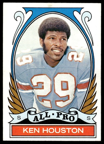 1972 TOPPS KEN HOUSTON 287 NRMT HIGH # ALL PRO FOOTBALL HOUSTON OILERS ...