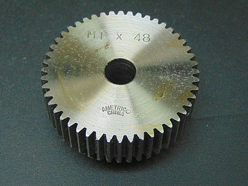 MOD 1 X 48 TOOTH, STEEL, METRIC SPUR GEAR, TYPE B W/ HUB | eBay