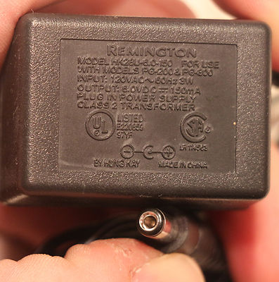 GENUINE REMINGTON AC ADAPTER TRANSFORMER 6VDC 150mA 5.5X2.1MM POWER ...