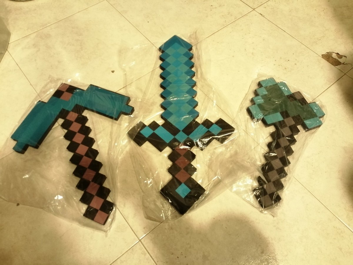 Sfondo Minecraft Ascia Di Diamante