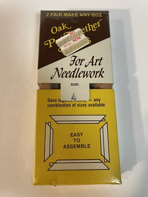 2 Vintage Oak Put Together Frames For Art Needlework New Modular Frames ...