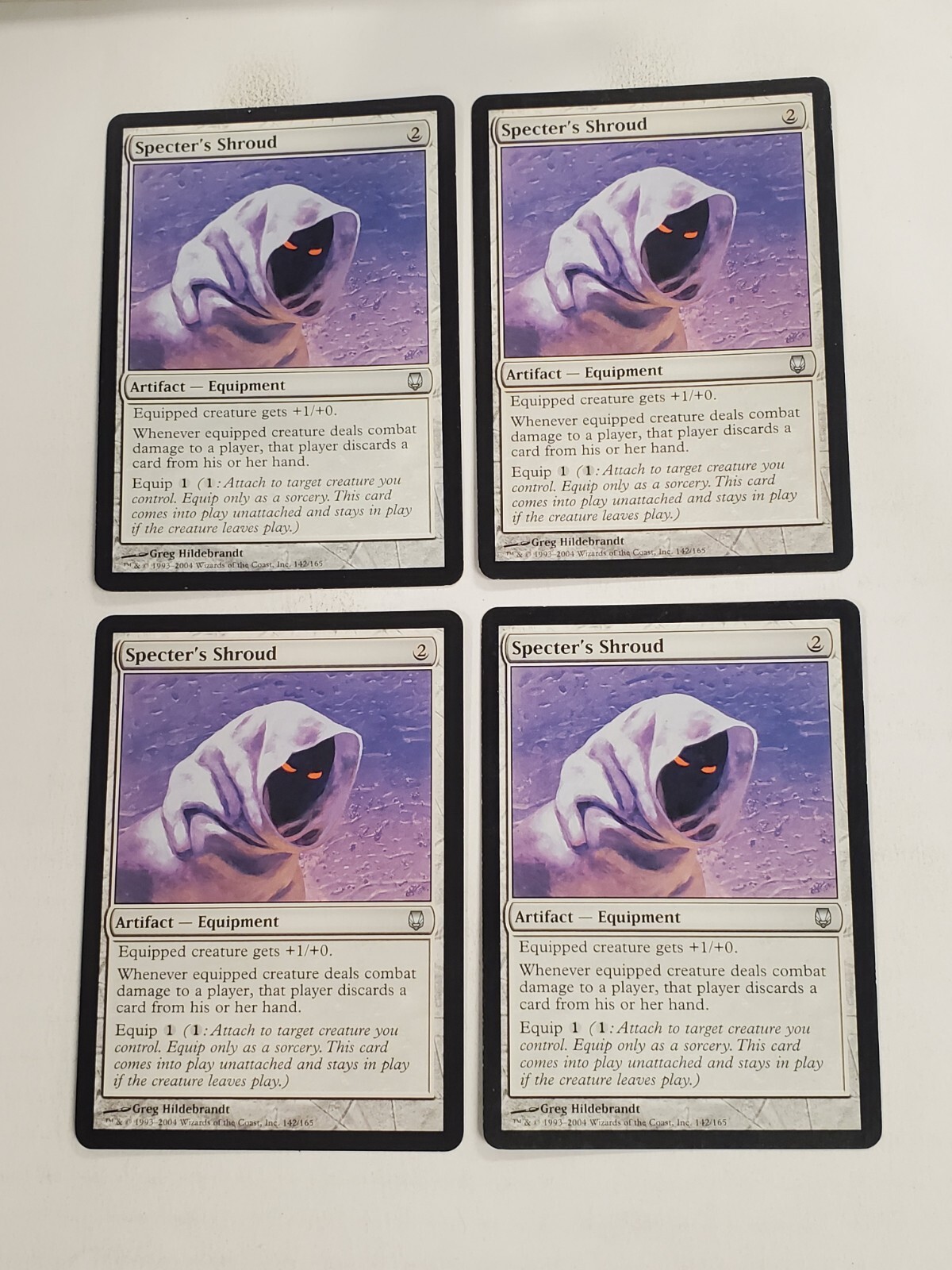 MTG Playset 4x Specter's Shroud (Darksteel/Artifact/U) - BGM | eBay