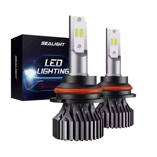 2PCS HB5 9007 LED Headlights Fog Lights Bulbs Kit High Low Beam White ...