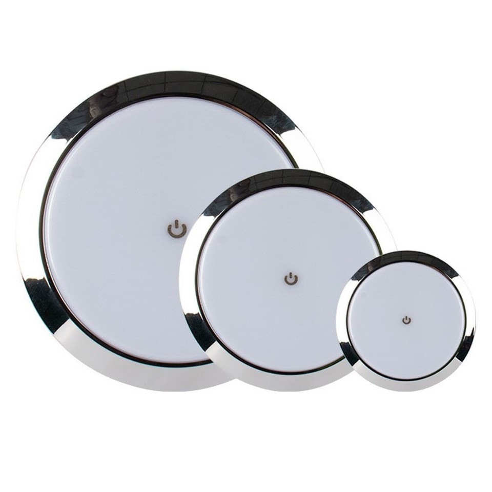 RV Caravan LED Touch Lamp Round Dome Light Ceiling Lamp Reading Light ...