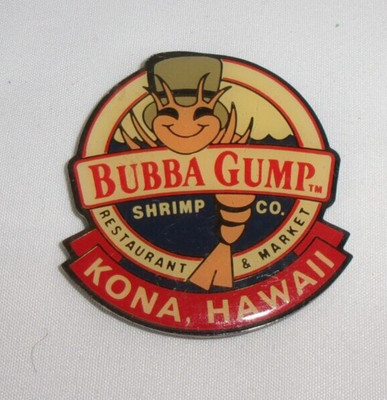 VINTAGE FRIDGE MAGNET BUBBA GUMP SHRIMP CO RESTAURANT KONA Hawaii | eBay