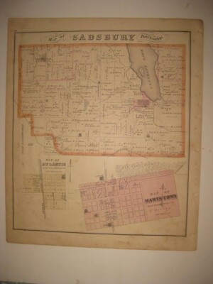 ANTIQUE 1876 SADSBURY TOWNSHIP HARTSTOWN CRAWFORD COUNTY PENNSYLVANIA ...