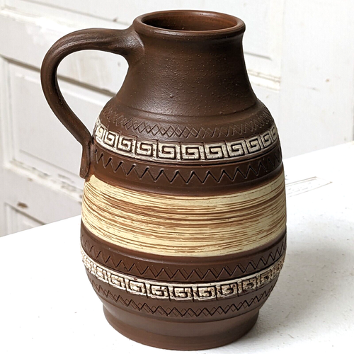 Handmade Handarbeit Ceramic Pottery 6" Vase Jug Pitcher Germany | eBay