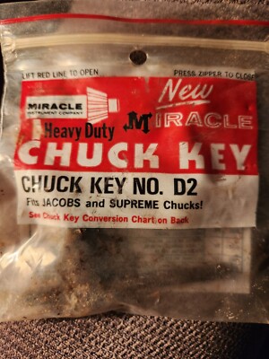 Miracle Inst. co. Chuck D2 Fits Jacobs 2A,2B, MC5. Supreme 2A, 2B, 2TB ...