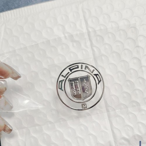 For Alpina Badge Sticker Metal Silver Chrome Car Interior Dashboard ...