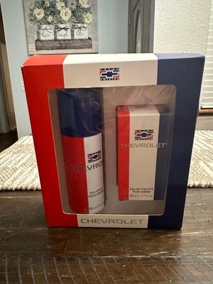 2pc Set Chevrolet Cars 1.7 oz edt + 5. oz Deodorant spray cologne for ...